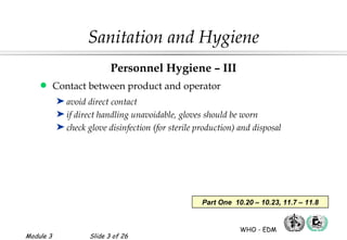 Personnel Hygiene Group Session | PPT