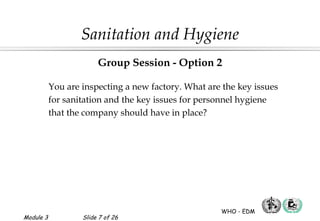 Personnel Hygiene Group Session | PPT