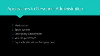 Personnel administration | PPTX
