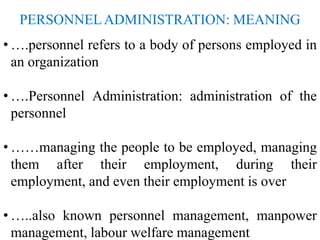 PERSONNEL ADMINISTRATION MEANING.ppt