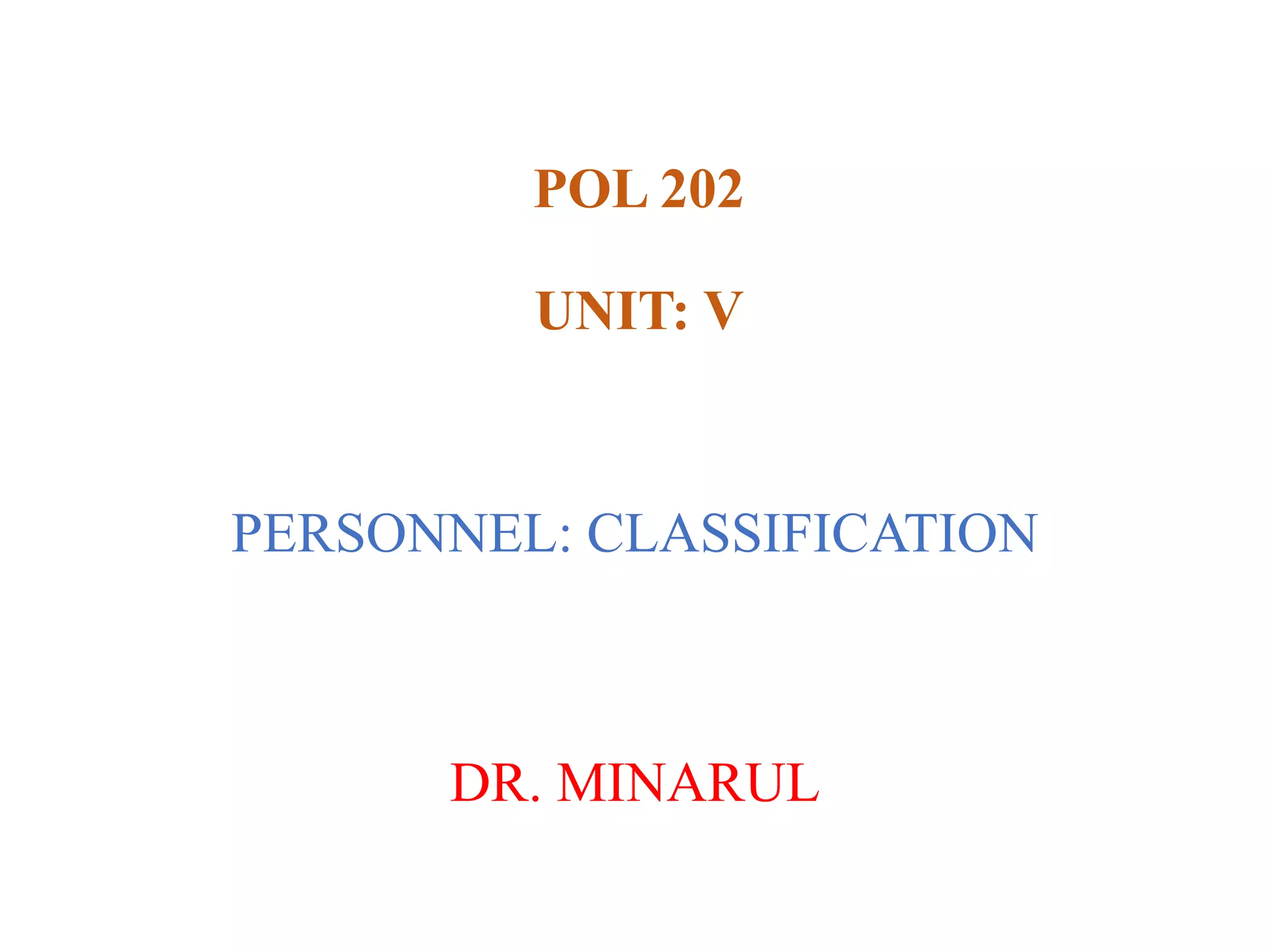 PERSONNEL CLASSIFICATION.ppt