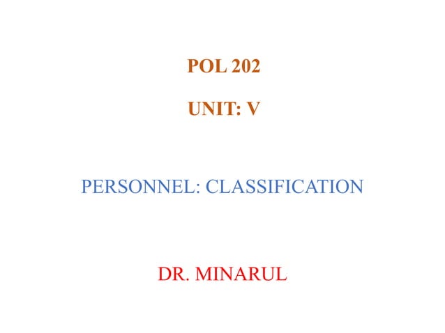 PERSONNEL CLASSIFICATION.ppt
