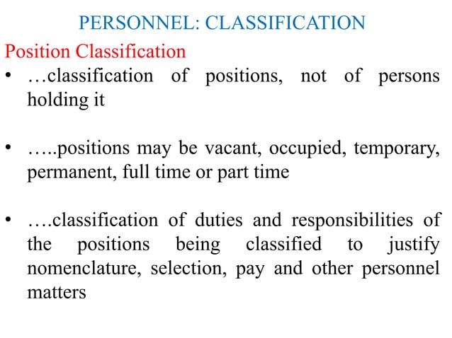 PERSONNEL CLASSIFICATION.ppt