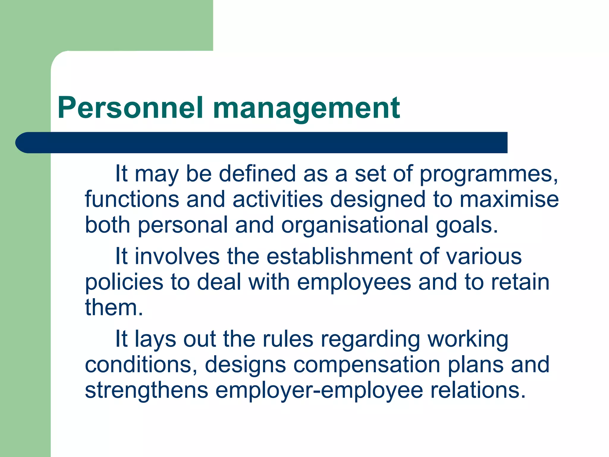 Personnel management | PPT