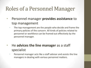 Personnel Management | PPTX