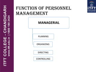 itft-personnel management | PDF