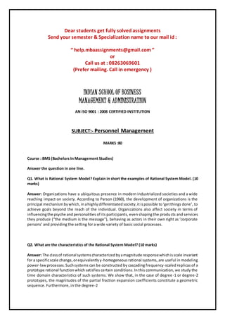 Personnel management | PDF