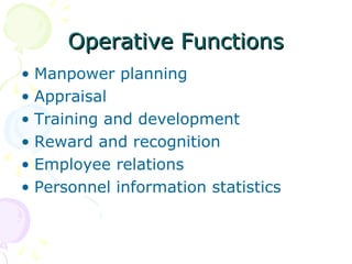 Personnel Management | PPT | Human Resources | Business