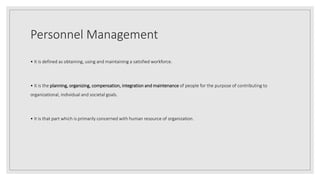 Personnel management | PPTX