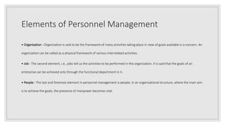 Personnel management | PPTX