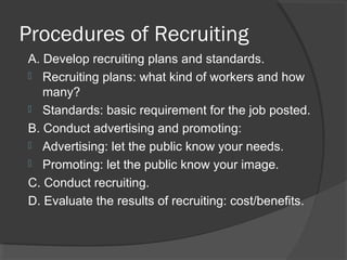 Personnel planning and recruiting | PPT