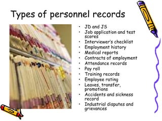 Personnel Records.ppt