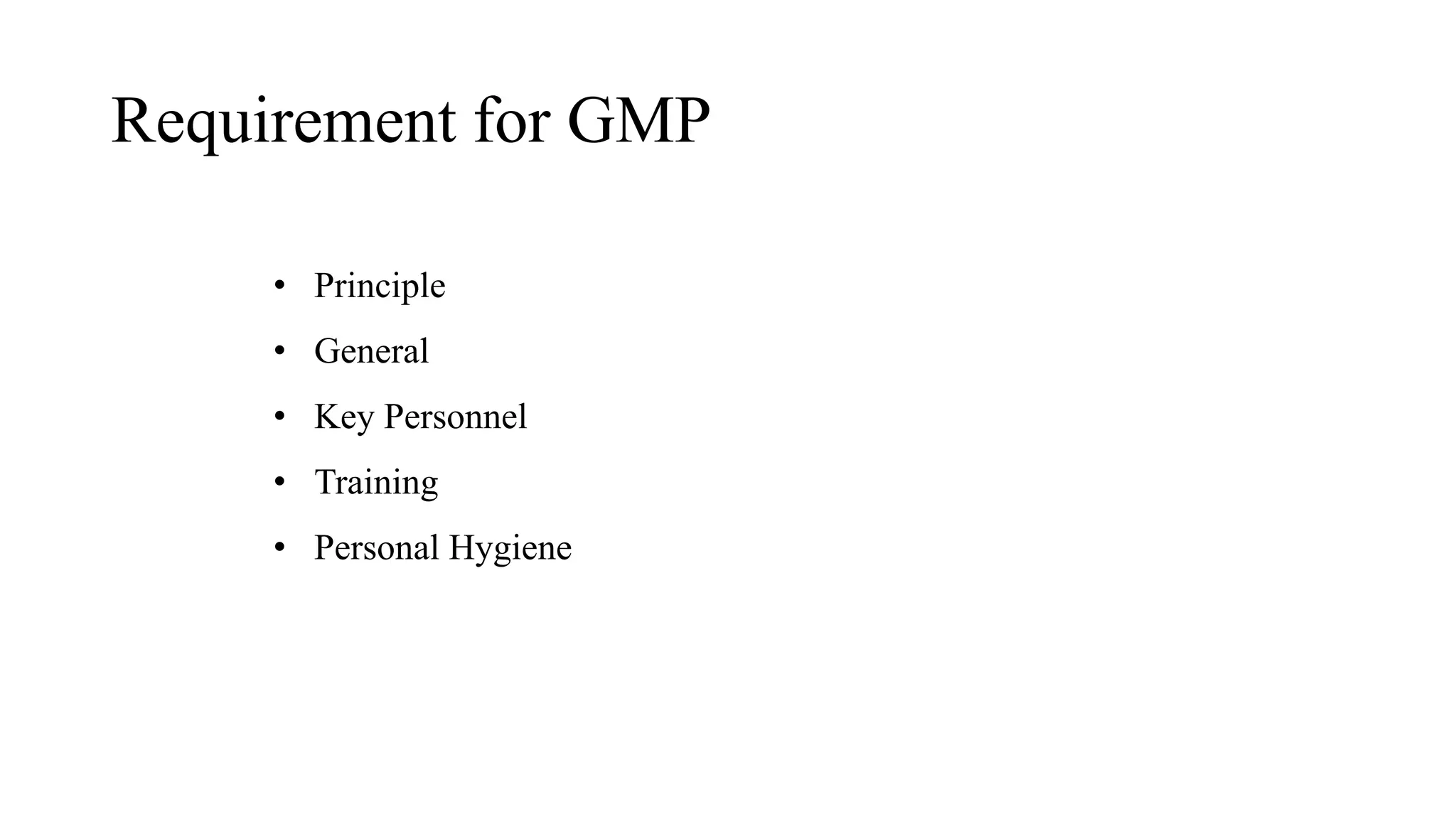Personnel requirement as per gmp | PPTX