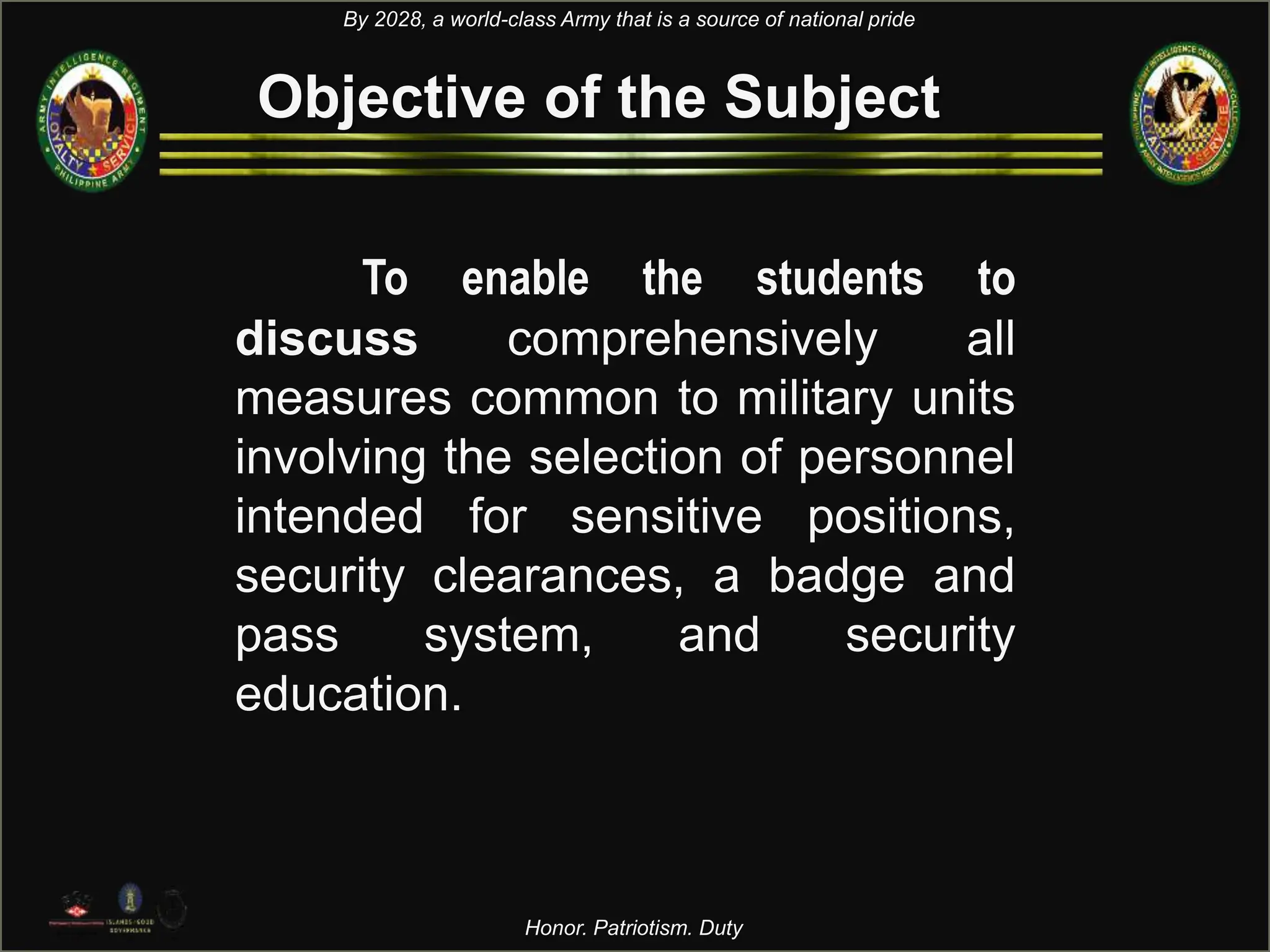 PERSONNEL SECURITY power point presentation | PPTX