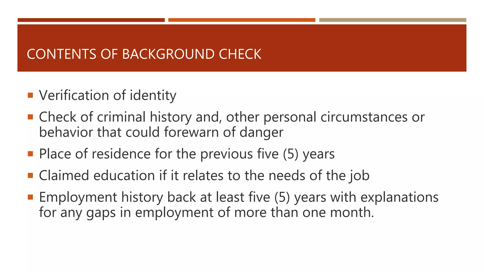 Personnel security investigation | PPTX