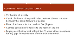 Personnel security investigation | PPTX