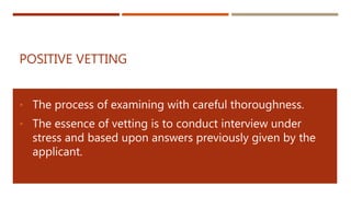 Personnel security investigation | PPTX