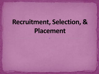 Personnel selection, ( industrial and organizational psychology | PPTX ...