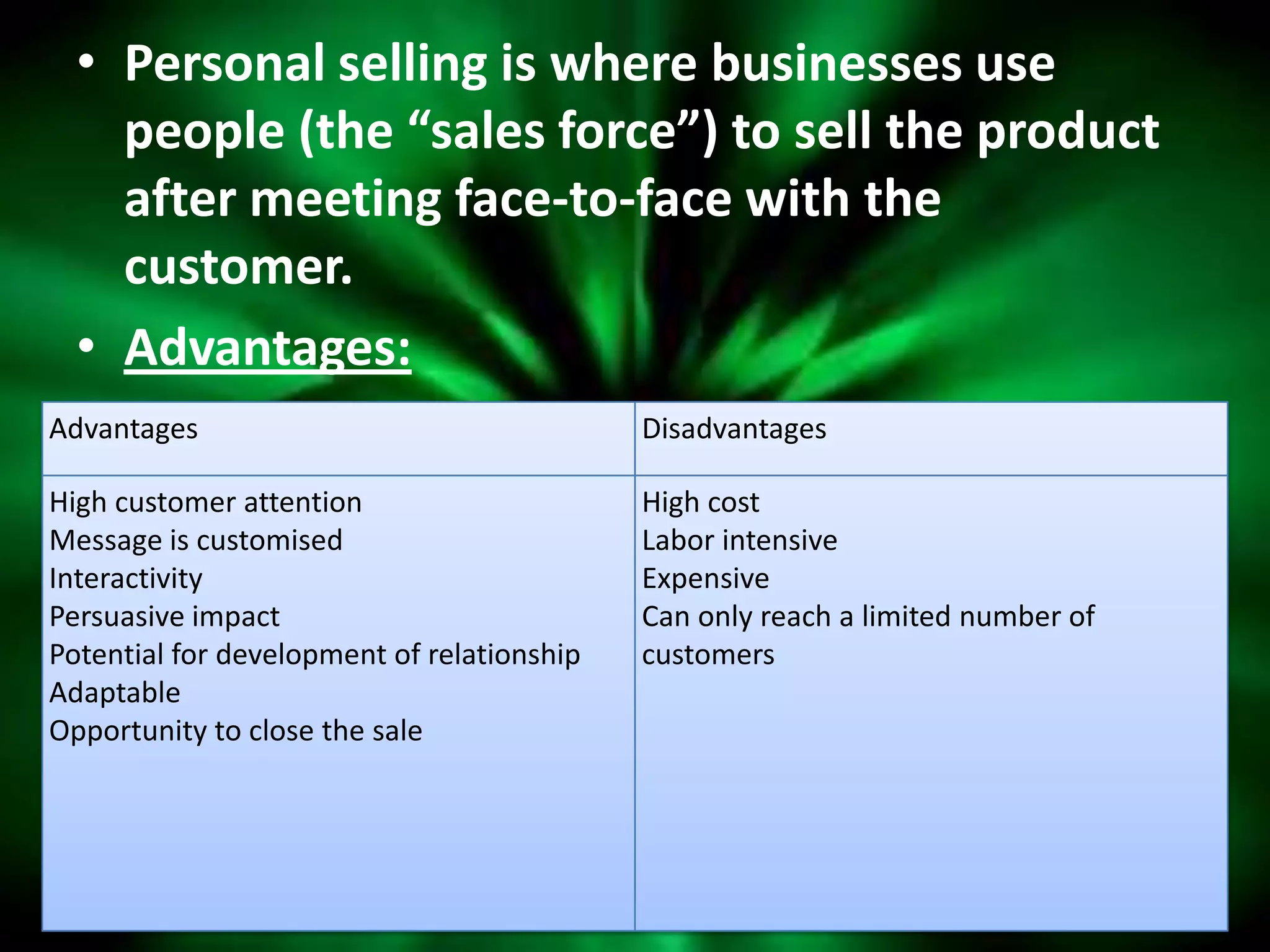 PPT on Personal selling | PPTX