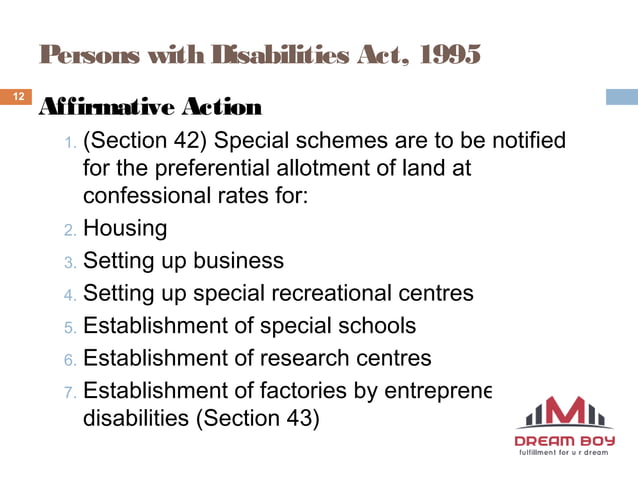 Persons with disabilities act, 1995 | PPT | Special Needs Kids | Parenting