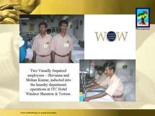 Persons with disabilities employees in itc welcomgroup | PPT