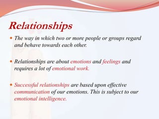 Person to person relationship in context | PPTX