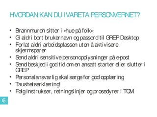 Personvernombud og sosiale medier | PPT