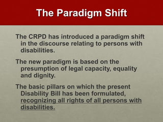 Person with disability act | PPT