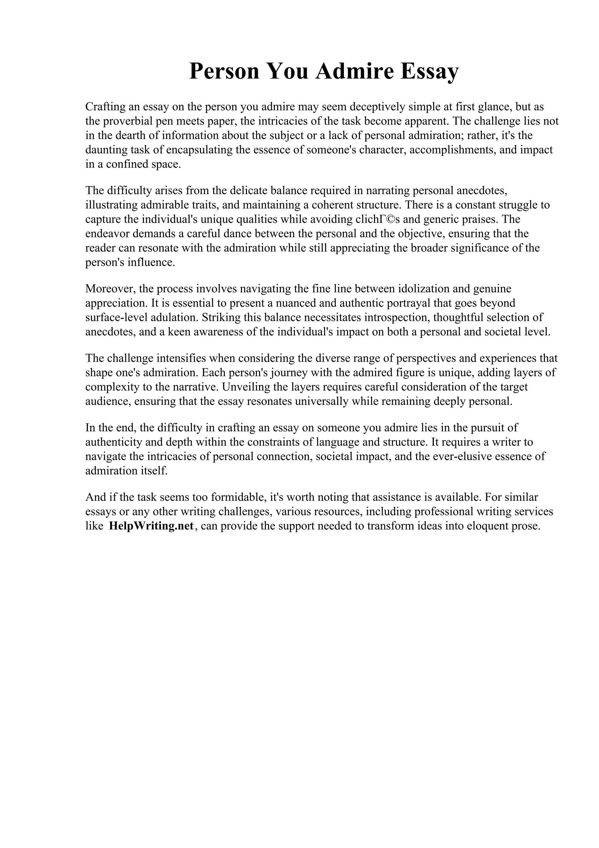 Person You Admire Essay.pdf