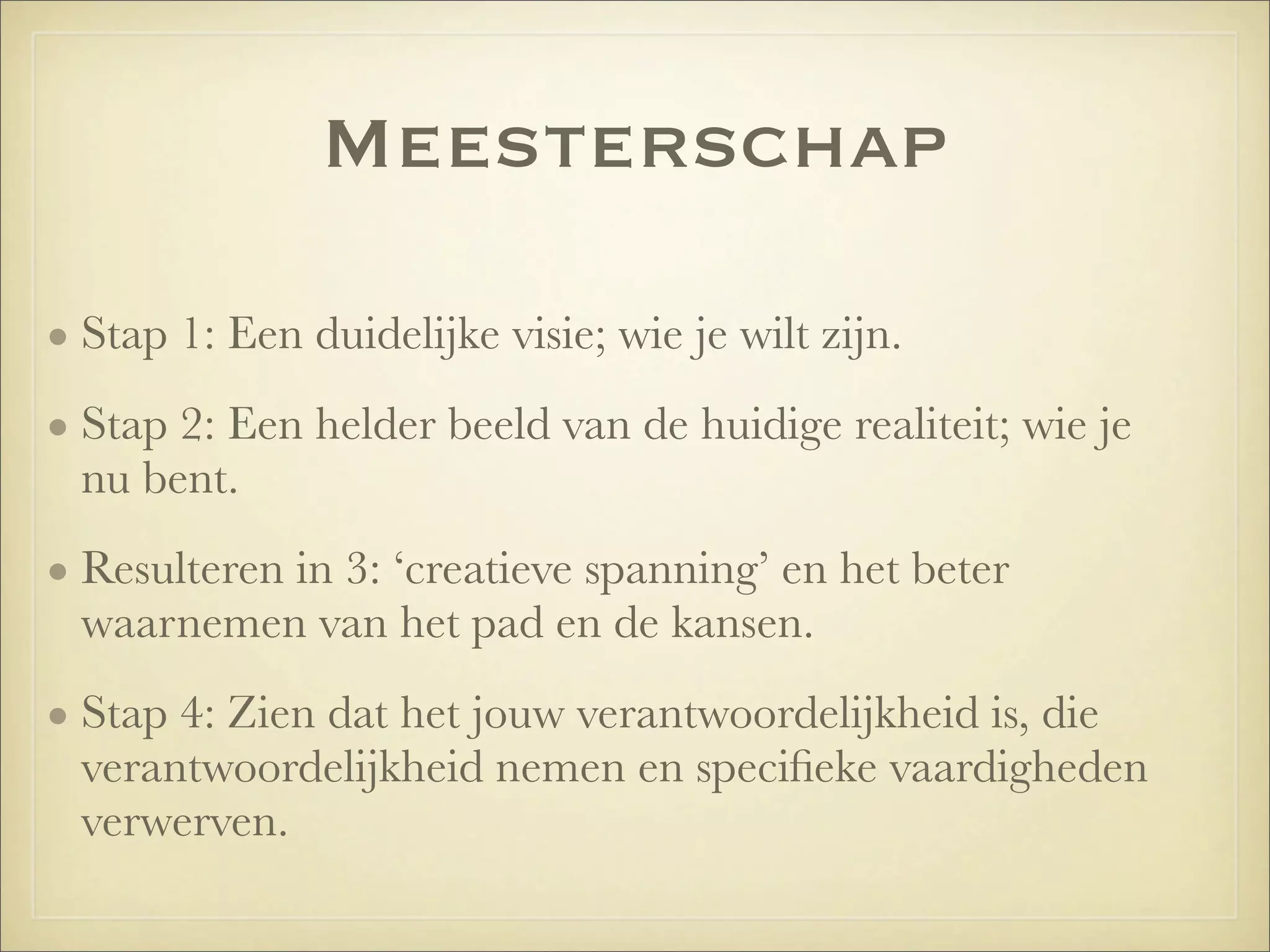 Persoonlijk Meesterschap Basis | PDF