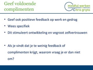 Workshop A - Persoonlijk leiderschap | PPT