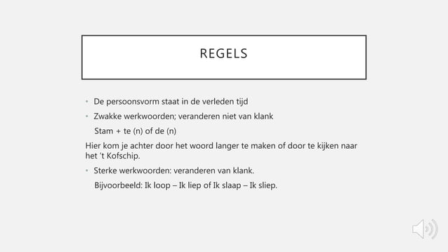 Persoonsvorm instructie | PPT