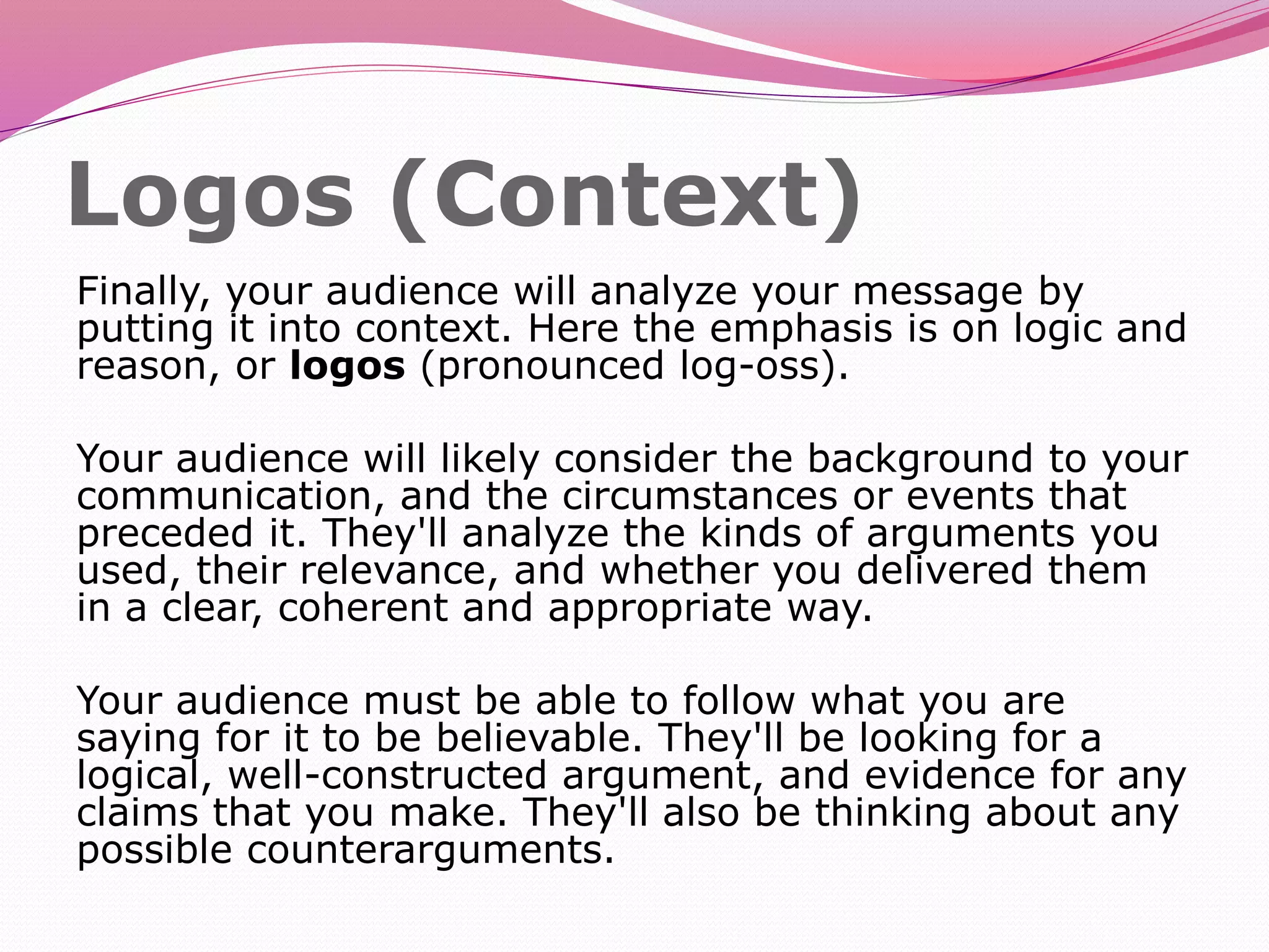 Ethos, Pathos, Logos in writing | PPT