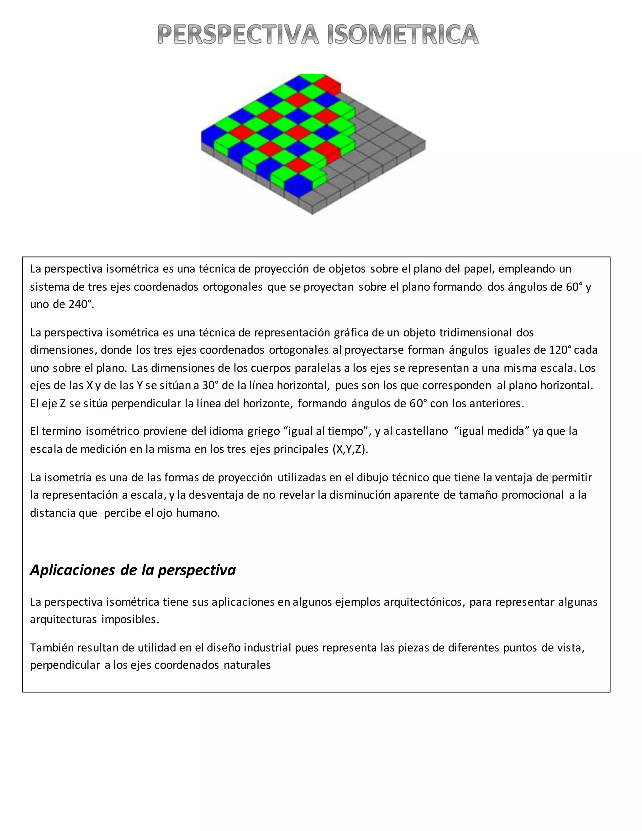 Perspectiva isometrica | DOCX