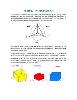 Perspectiva isométrica | DOCX