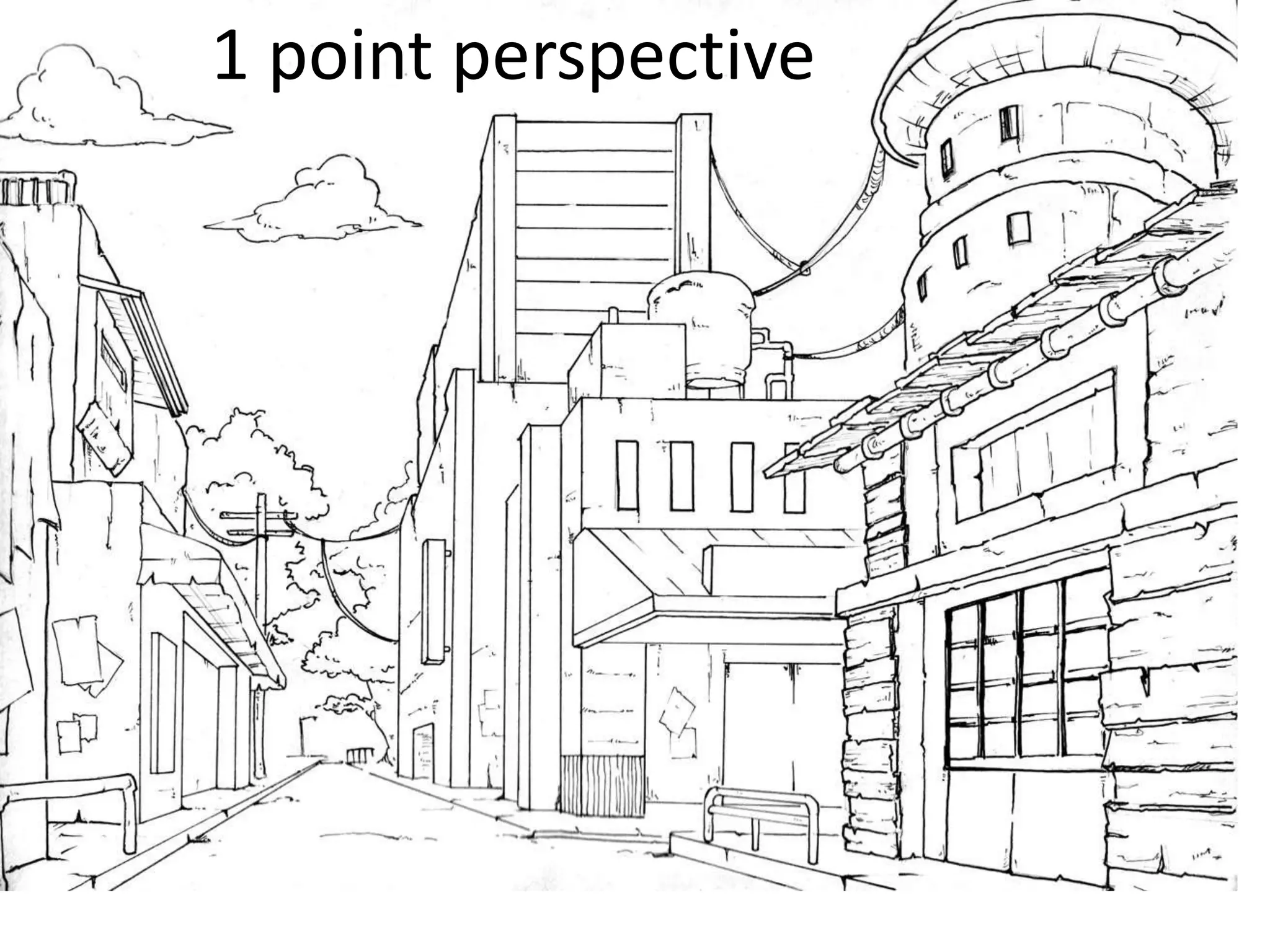 Visual Art - Perspective Warm-Up's & Projects | PPTX