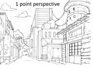 Visual Art - Perspective Warm-Up's & Projects | PPTX
