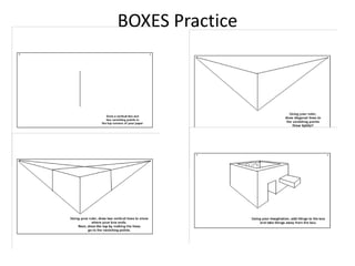 Visual Art - Perspective Warm-Up's & Projects | PPTX