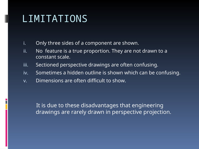 PERSPECTIVE VIEW OF ENGINEERING DRAWING WITH EXAMPLE | PPT | 3-D Graphics | Computer Software ...