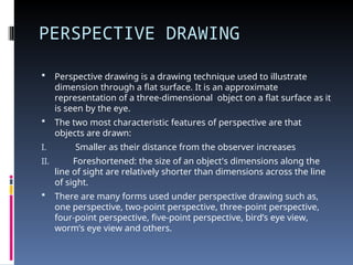 PERSPECTIVE VIEW OF ENGINEERING DRAWING WITH EXAMPLE | PPT | 3-D ...