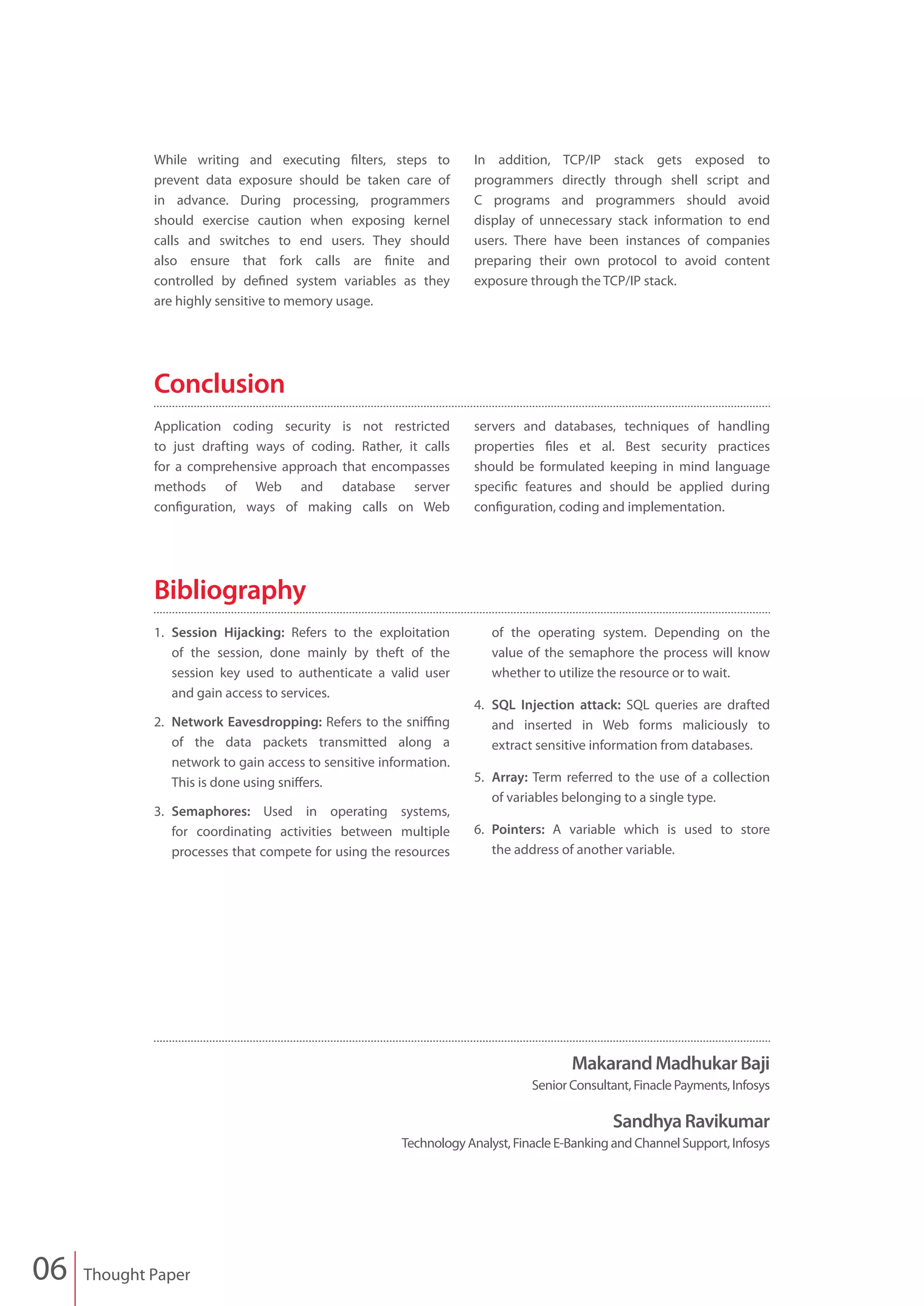 Finacle - Secure Coding Practices | PDF