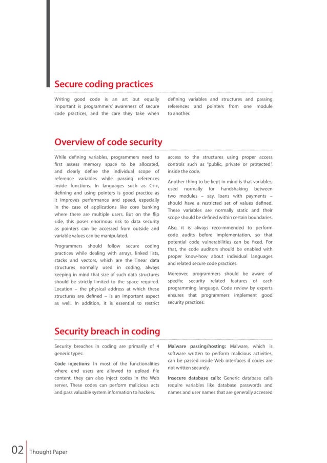 Finacle - Secure Coding Practices | PDF