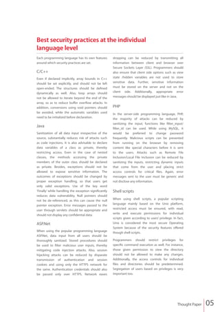 Finacle - Secure Coding Practices | PDF