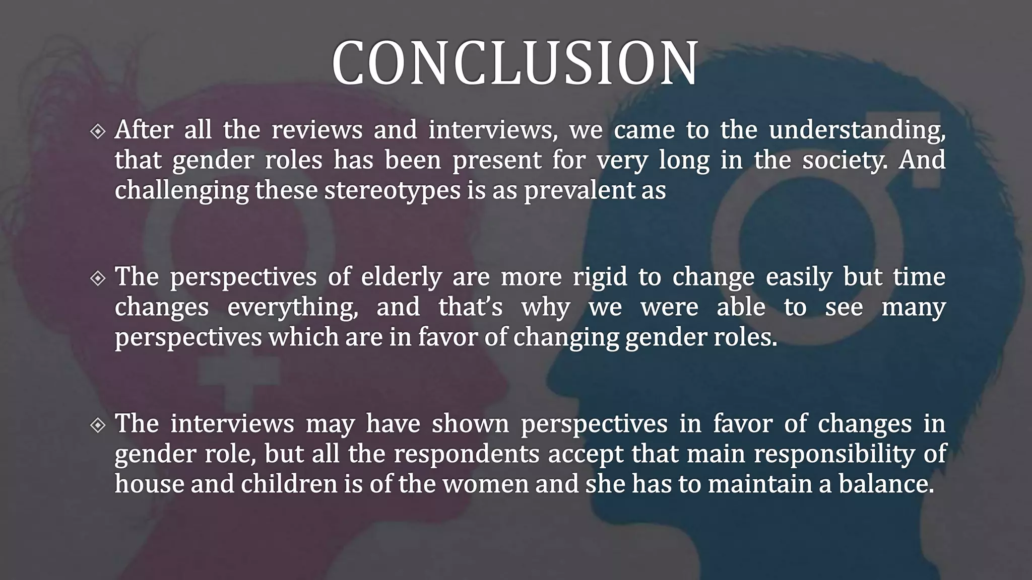 Perspective of elderly in gender role and its change | PPTX | Parenting ...