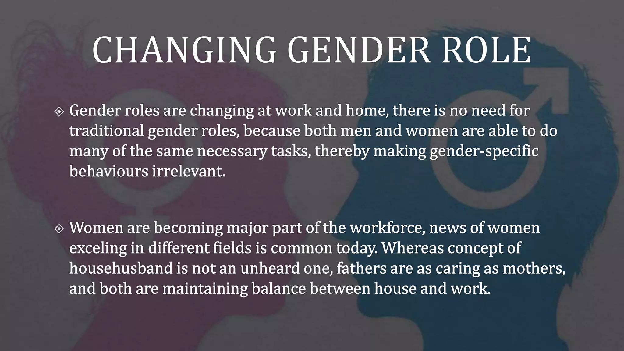 Perspective of elderly in gender role and its change | PPTX | Parenting ...