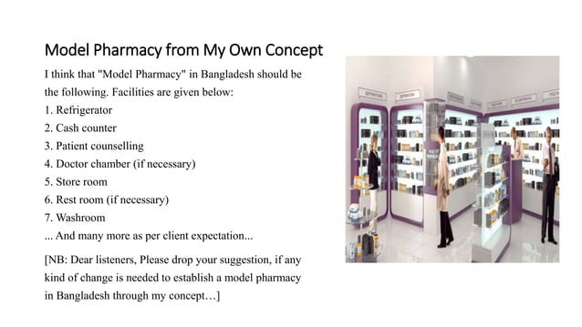 Perspective of model pharmacy in bangladesh | PPT