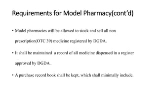 Perspective of model pharmacy in bangladesh | PPTX