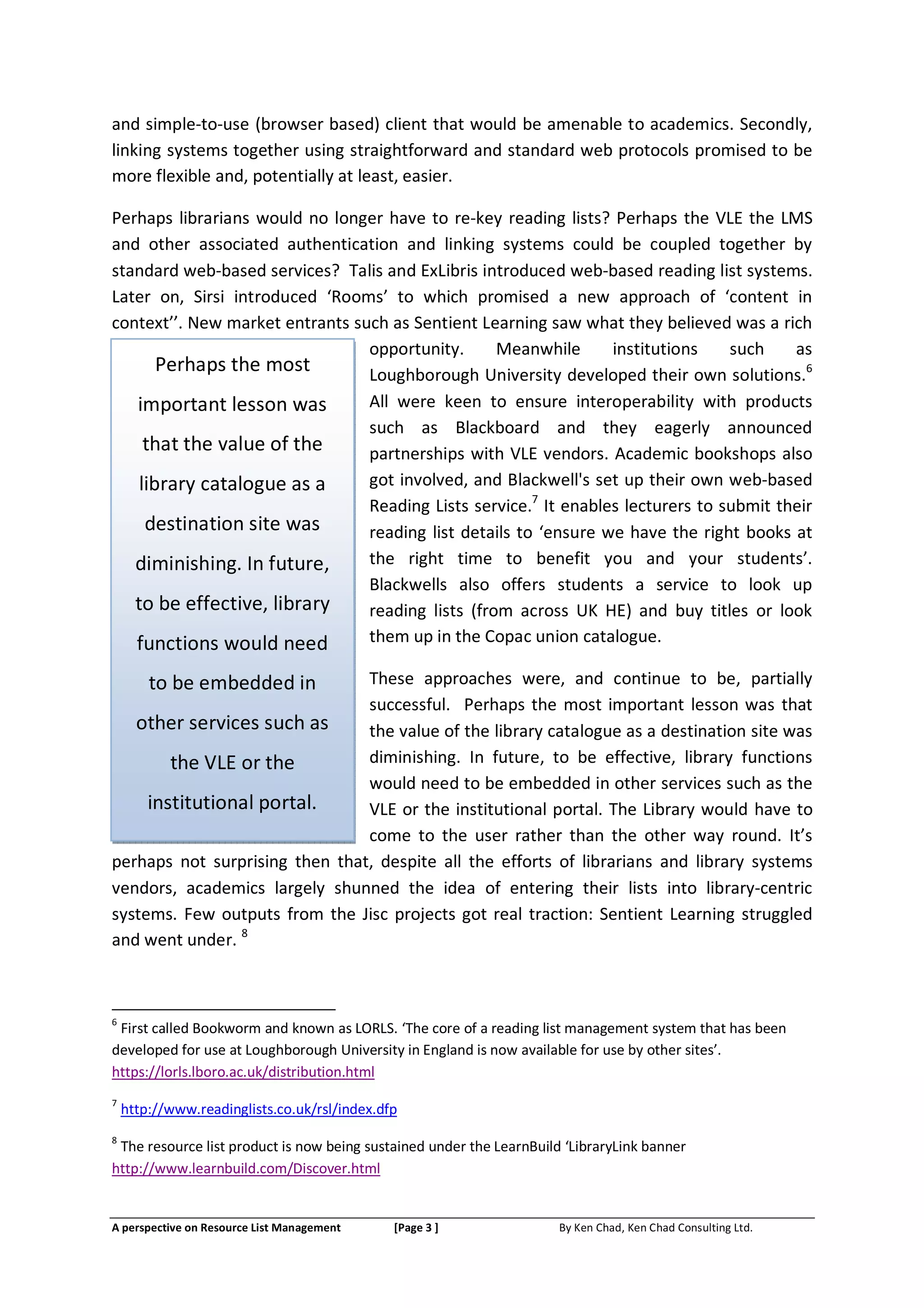 Perspective on resourcelist_manageemnt_cilip_update_june2010 | PDF