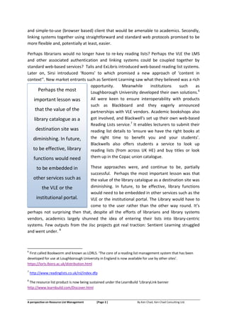 Perspective on resourcelist_manageemnt_cilip_update_june2010 | PDF