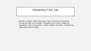 Perspective onRisk Perception on Crucial.pptx